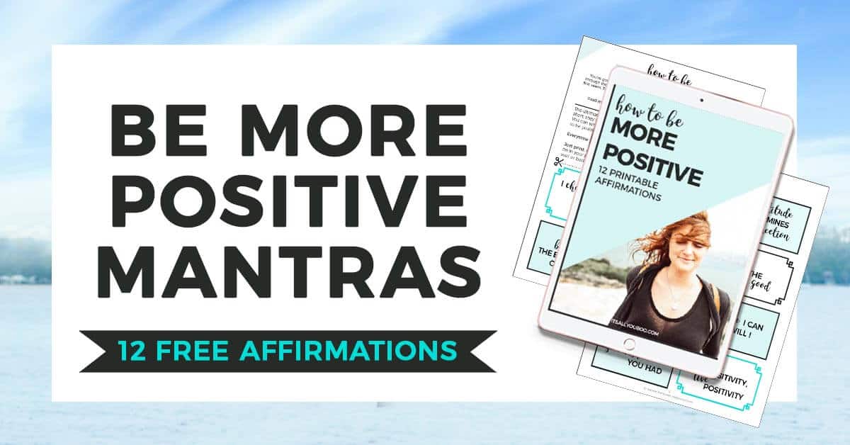 FREE Printable Stay Positive Affirmations