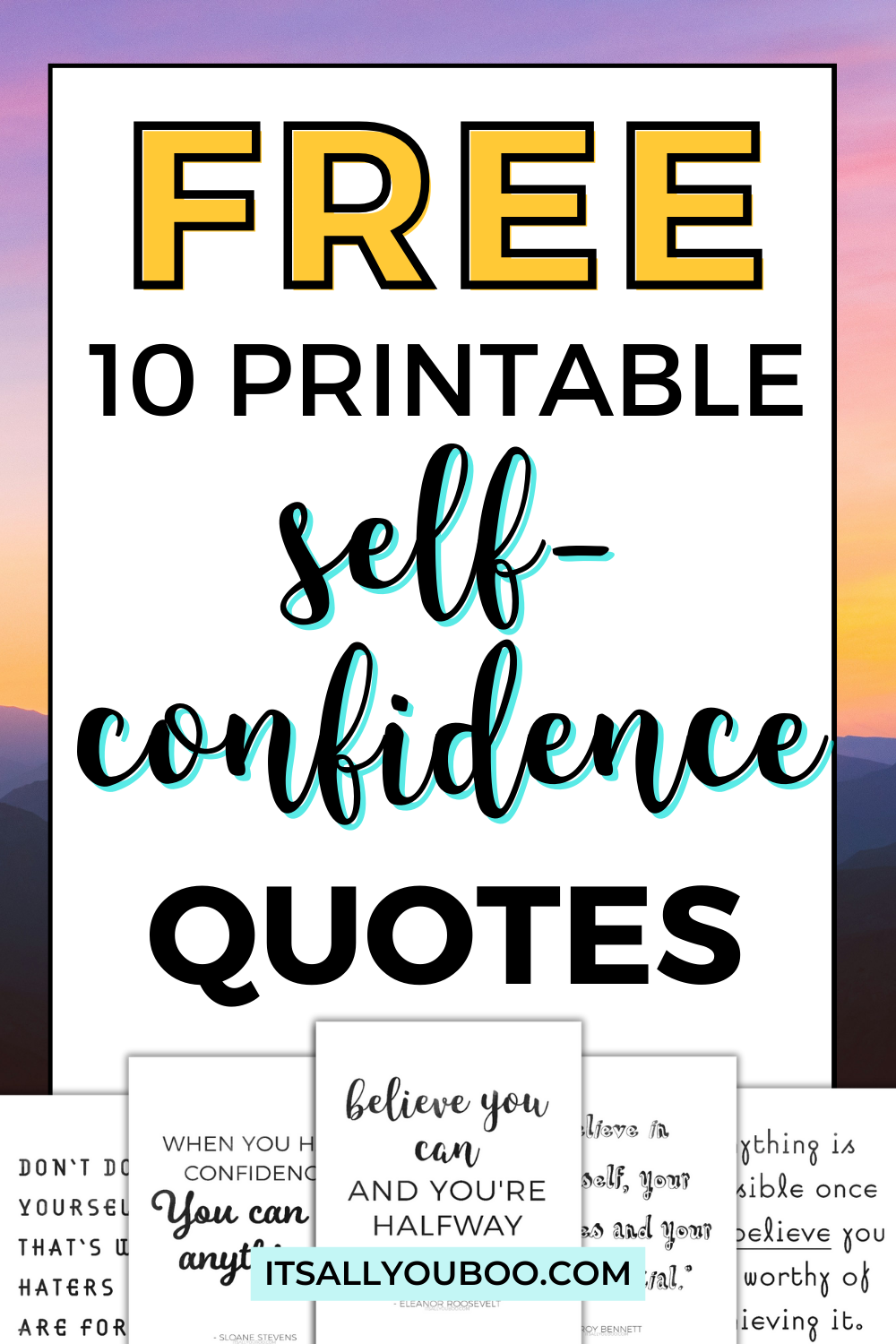 10 Printable Confidence Quotes