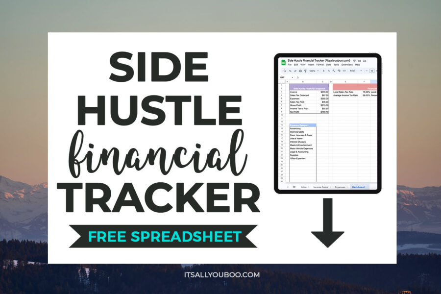 Side Hustle Financial Tracker (Free Spreadsheet)