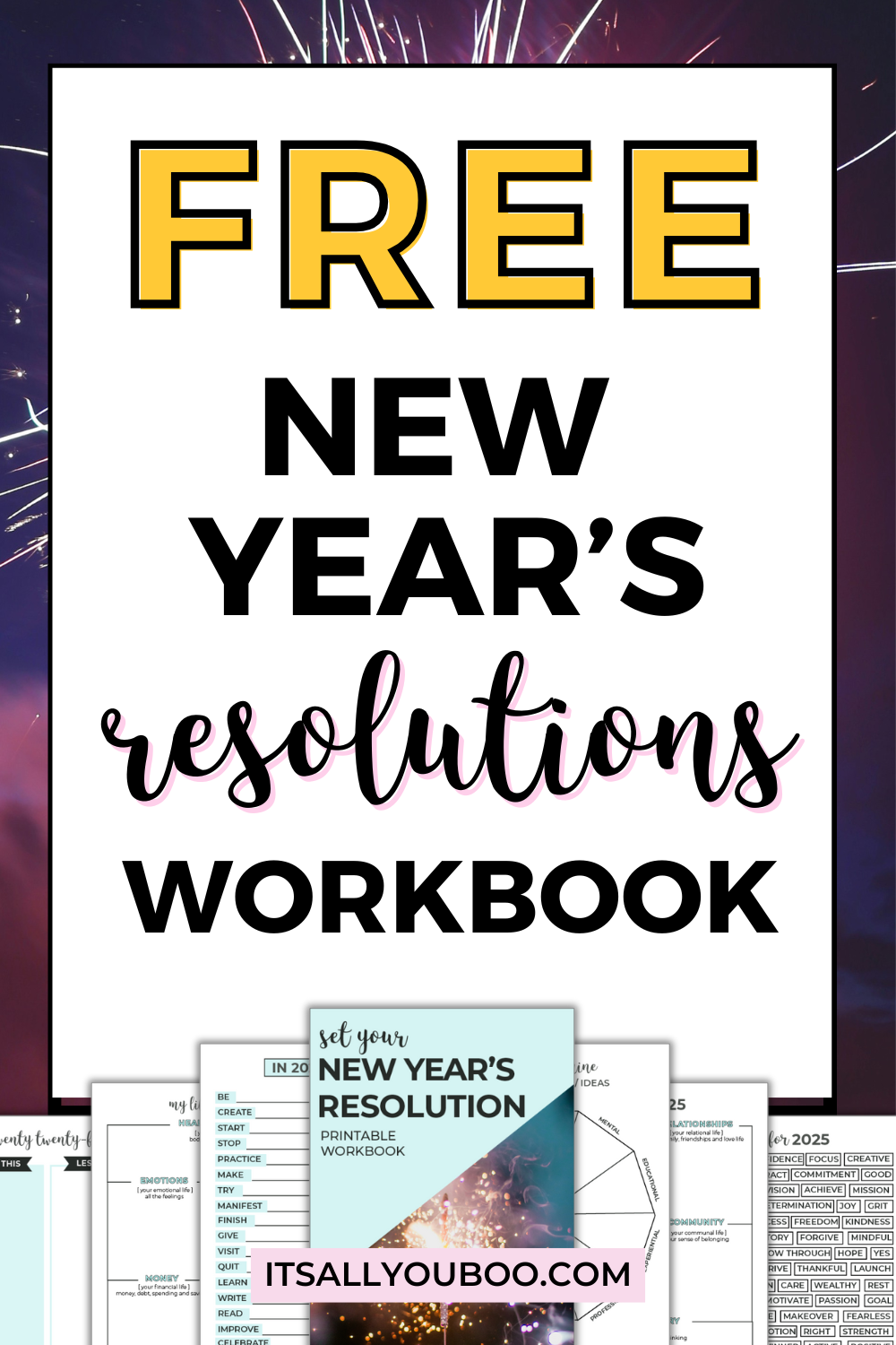 New Year's Resolution Printable